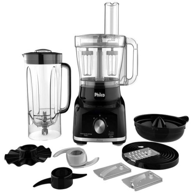 Multiprocessador Philco 1400W Preto PMP1600P - 220 Volts| Friopecas.com.br