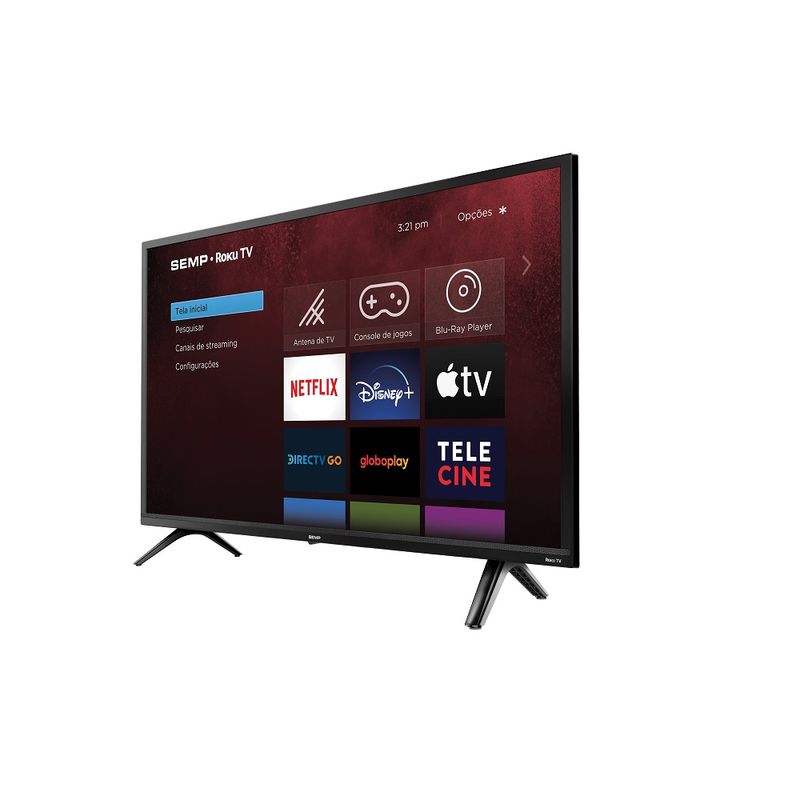 Smart TV Semp 32” HD Roku Wifi Dual Band 32R5500 - Bivolt | Friopecas ...