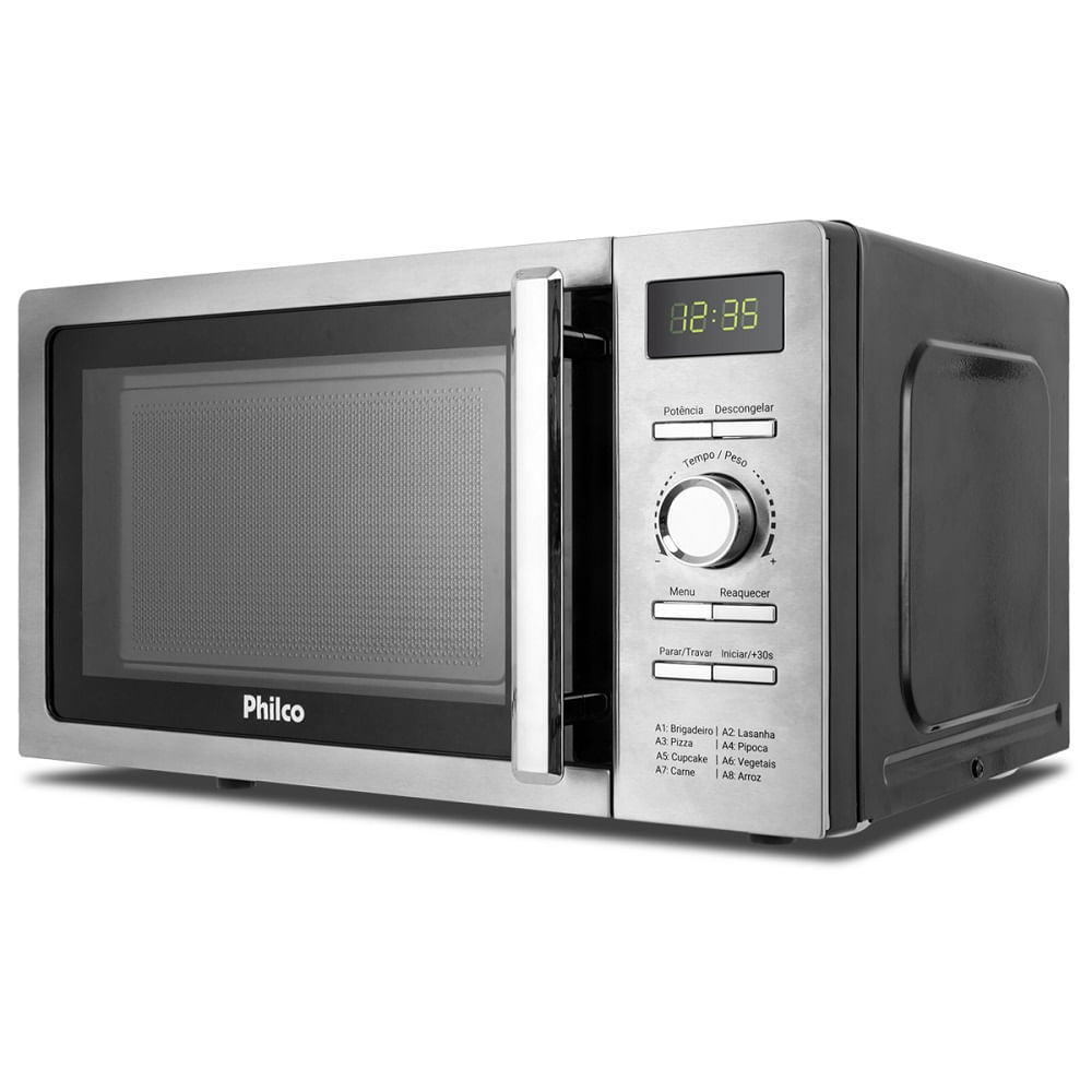 Micro-ondas Philco 20 Litros Inox e Preto PMO23IP – 127 Volts ...