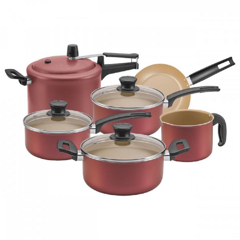 Jogo de Panelas Panelux 6 Peças Magnific Revestimento Interno e Externo ...