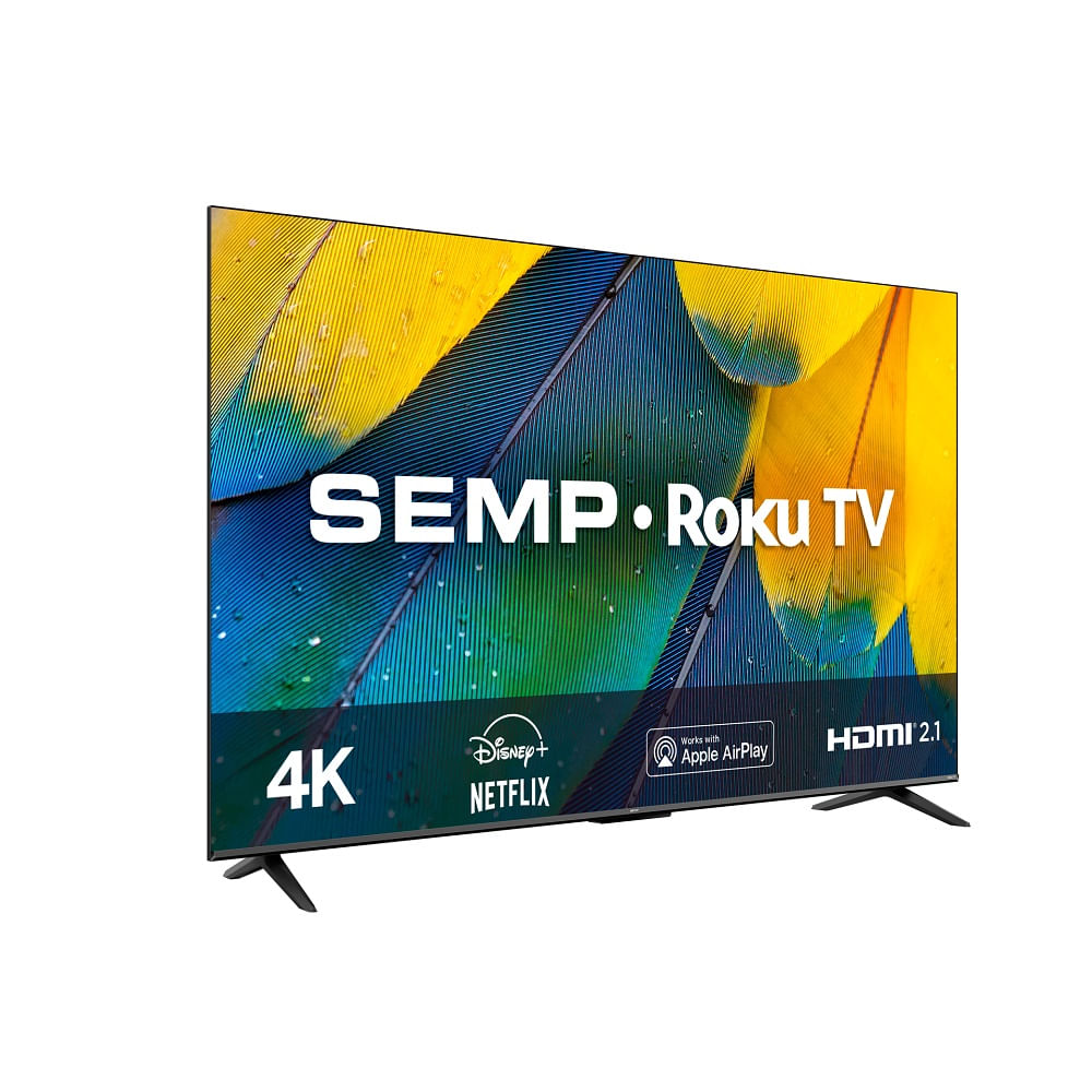 Smart TV Semp 50" 4K UHD HDR HDR Roku Wifi Dual Band RK8600 – Bivolt ...