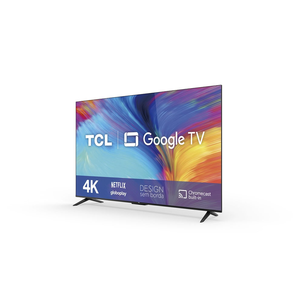 Smart TV TCL 55" 4K UHD HDR Google Assistant Borda Fina 55P635 – Bivolt ...
