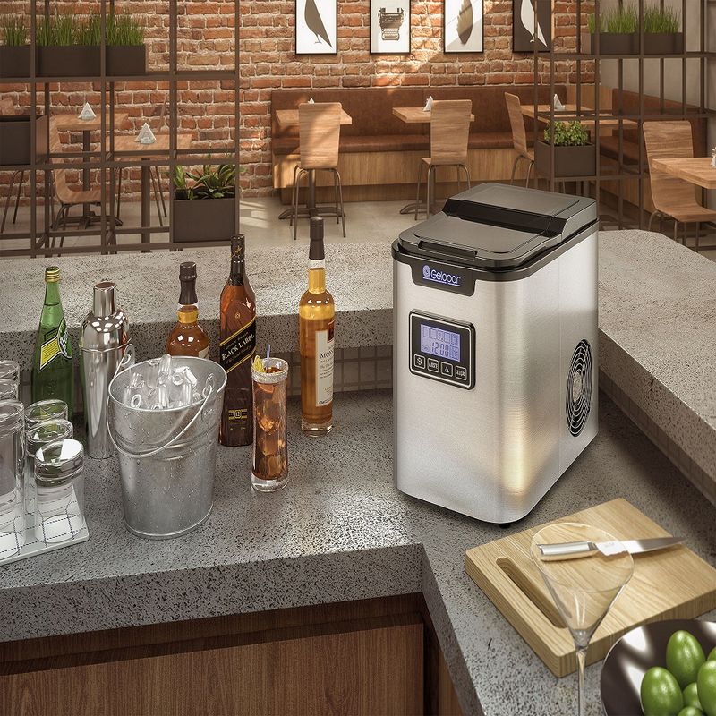 Máquina de Gelo Gelopar 2,2 Litros Inox GMGD-15-AI – 220 Volts ...