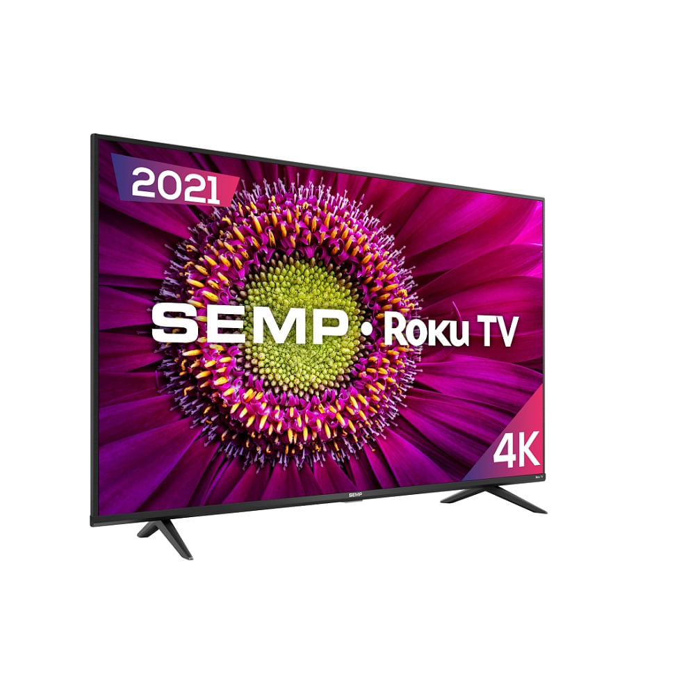 Smart TV Semp 50” 4K UHD Roku Wifi Dual Band 50RK8500 - Bivolt ...
