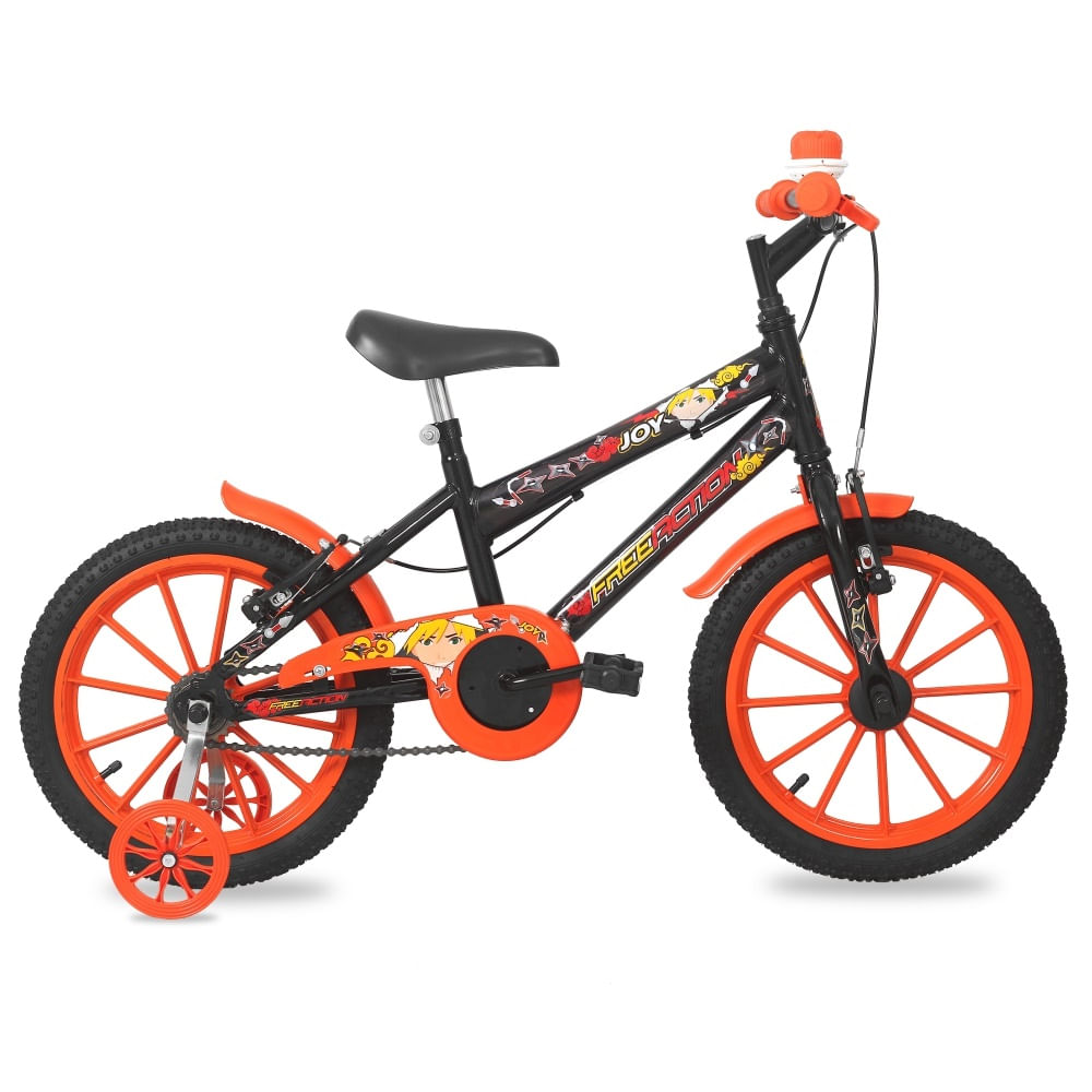 Bicicleta Free Action Aro 16 PP MTB 45,0 1V Masculina C23 Joy V-Brake ...