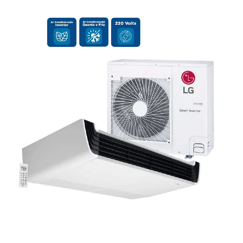 Ar Condicionado Split LG Teto Inverter 30000 BTU/h Quente e Frio ...