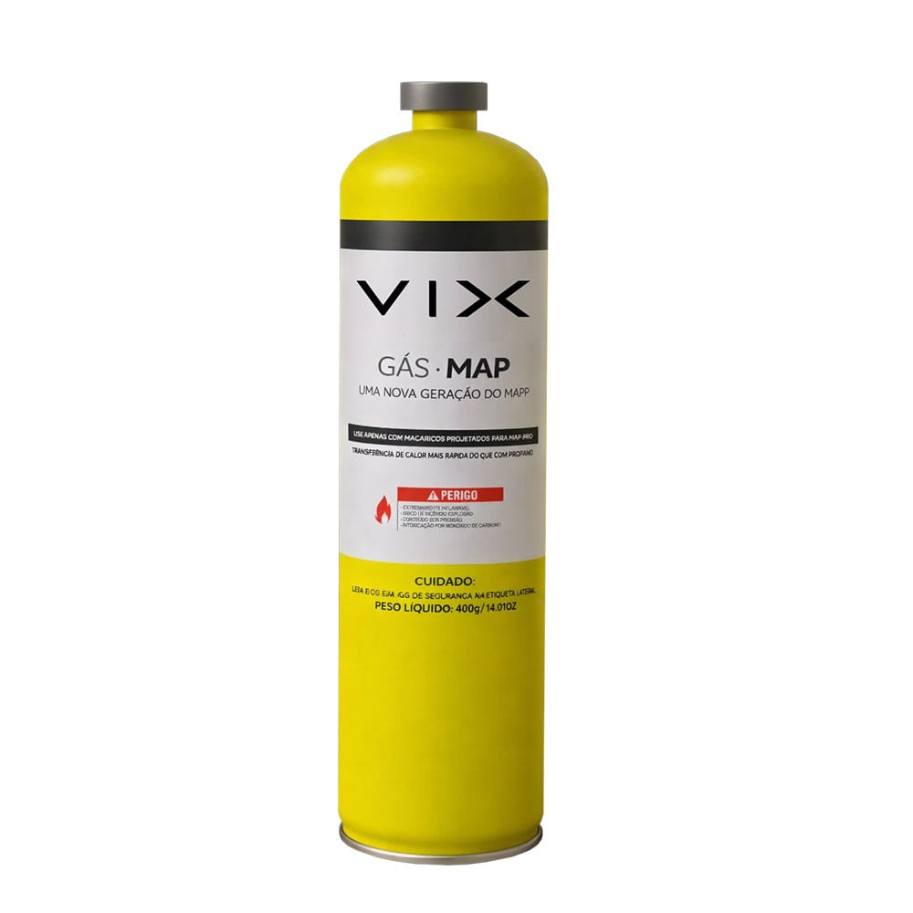 Refil para Maçarico Gás Mapp VIX 400gr | Friopecas.com.br